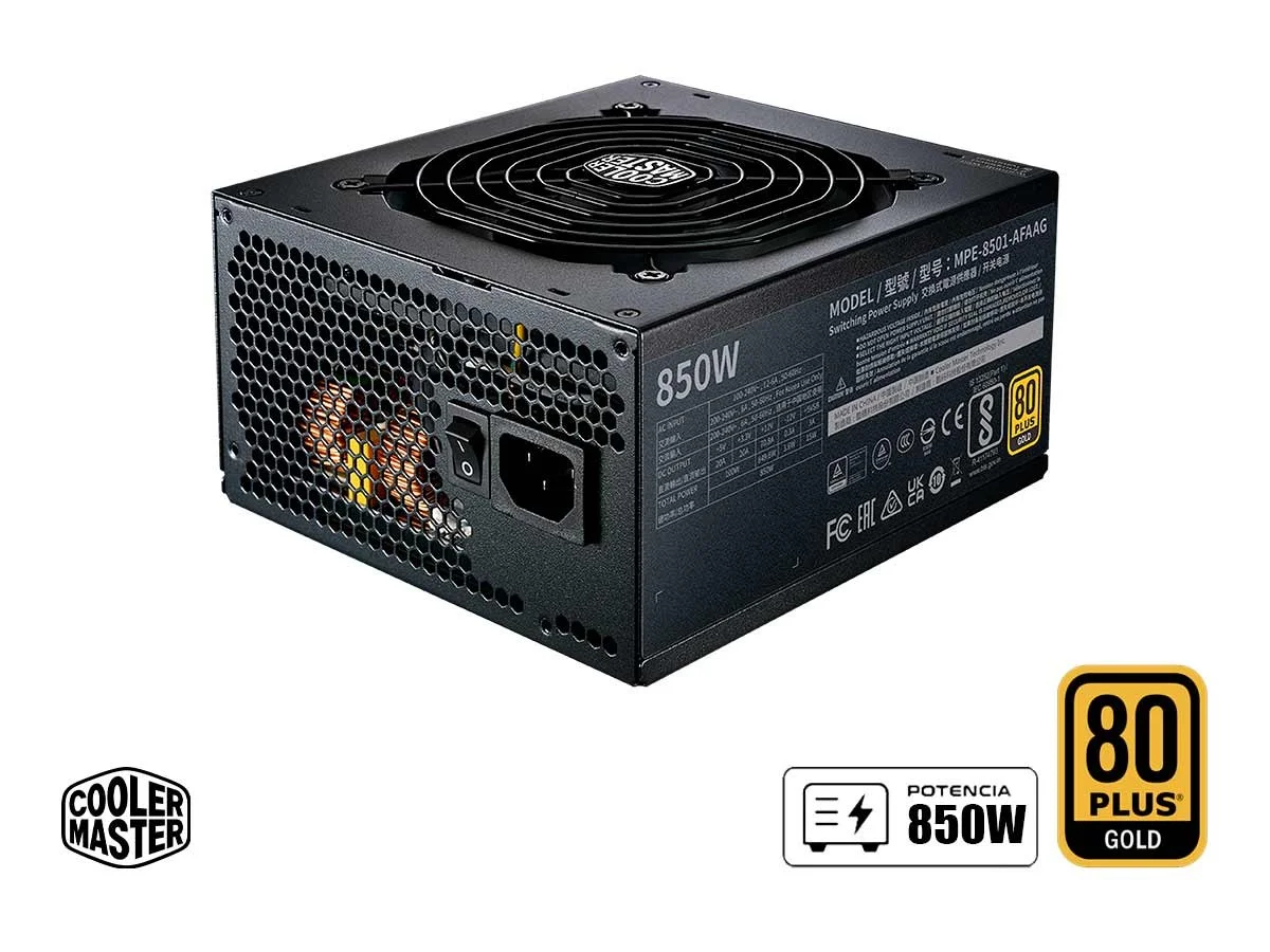 COOLER MASTER MWE 850 850W 80+ GOLD MPE-8501-AFAAG-3U2